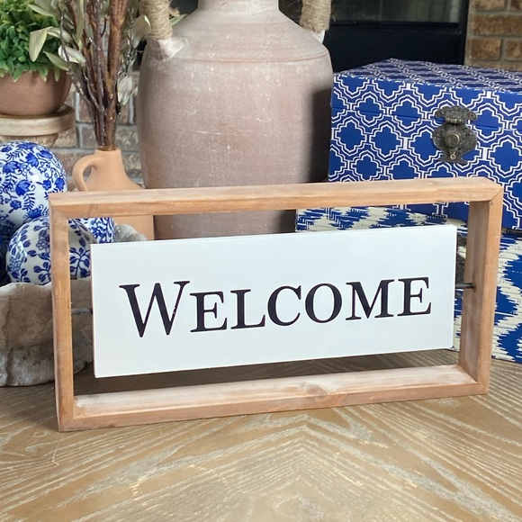 Accents | New Farmhouse Rustic Wood Welcome Family Friends Farm Animals ...